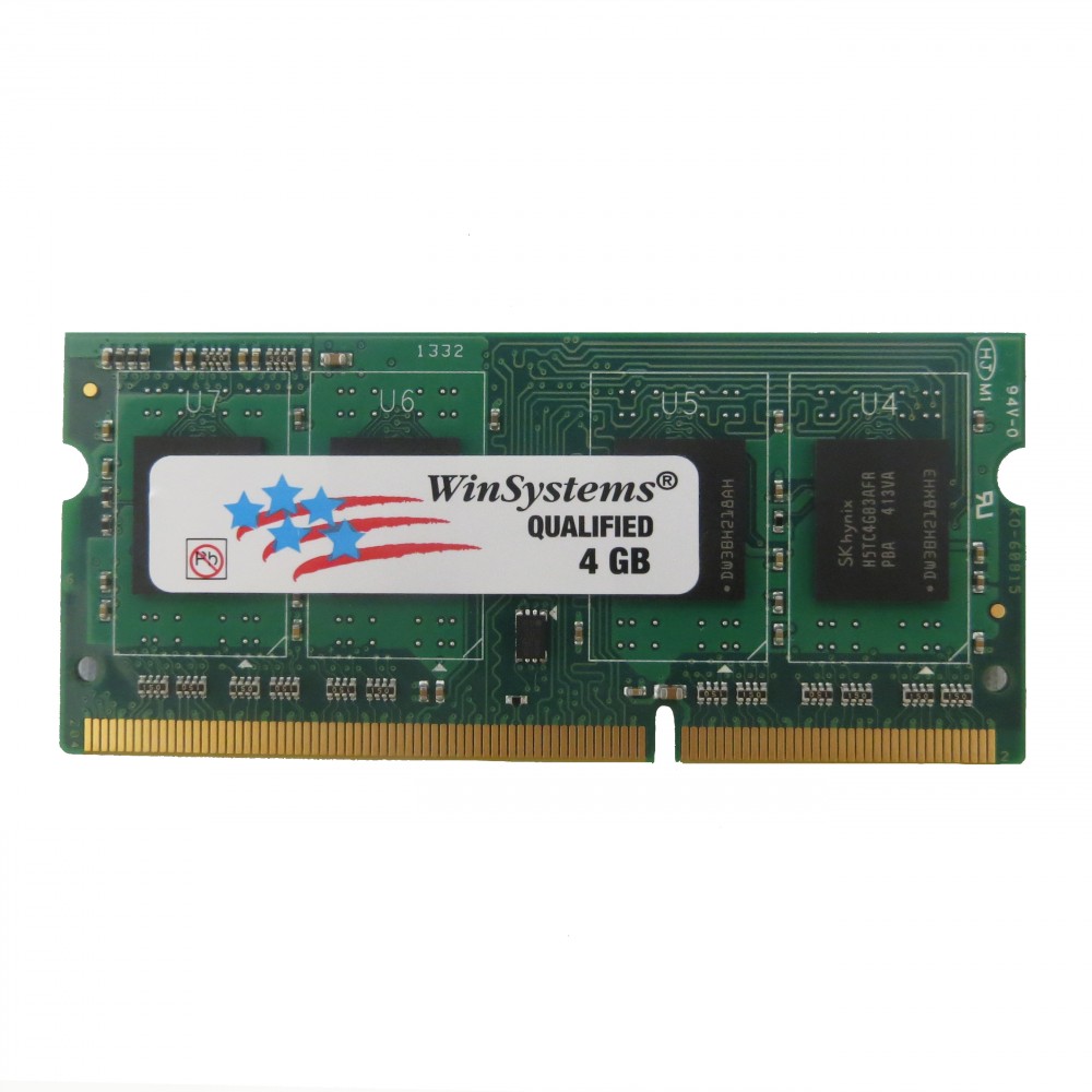 4GB DDR3-1600 LV SDRAM 204-pin SODIMM | WinSystems 4GB DDR3-1600 LV SDRAM 204-pin SODIMM | WinSystems